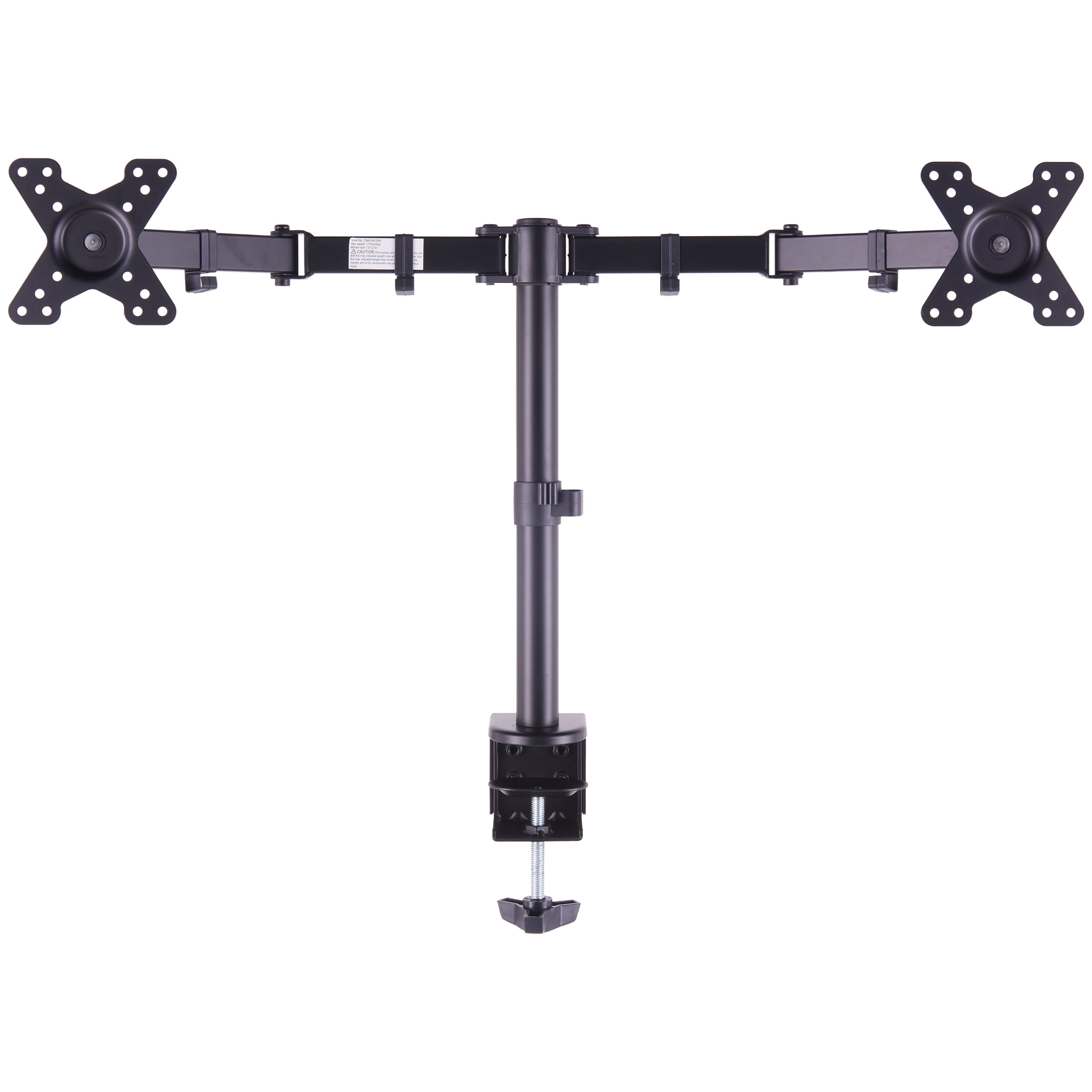onn. Full Motion Dual Monitor Arm, For Monitors 13" to 27" - Walmart ...