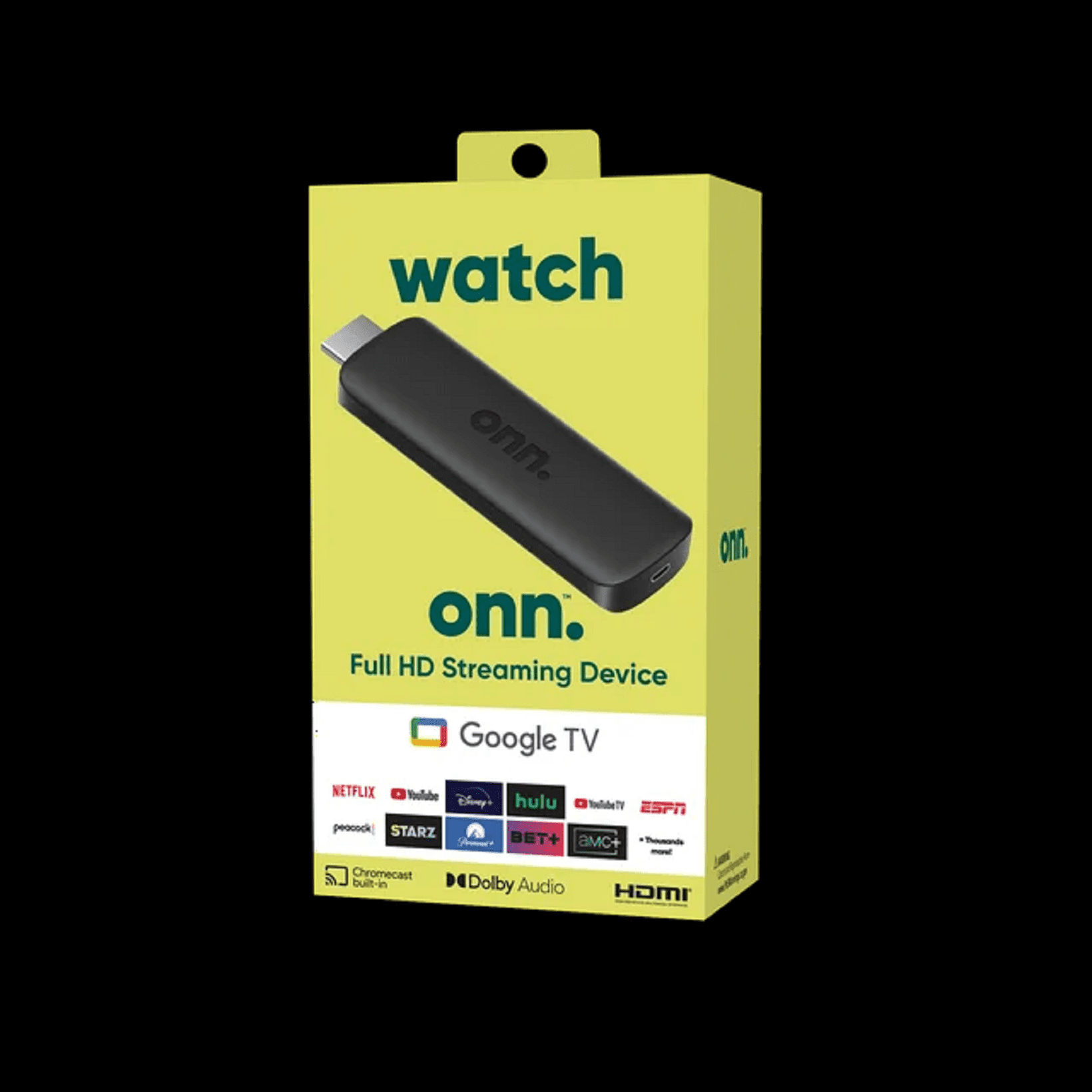 Pre-Owned onn. 100133520 Google TV Full HD Streaming Device - Walmart.com