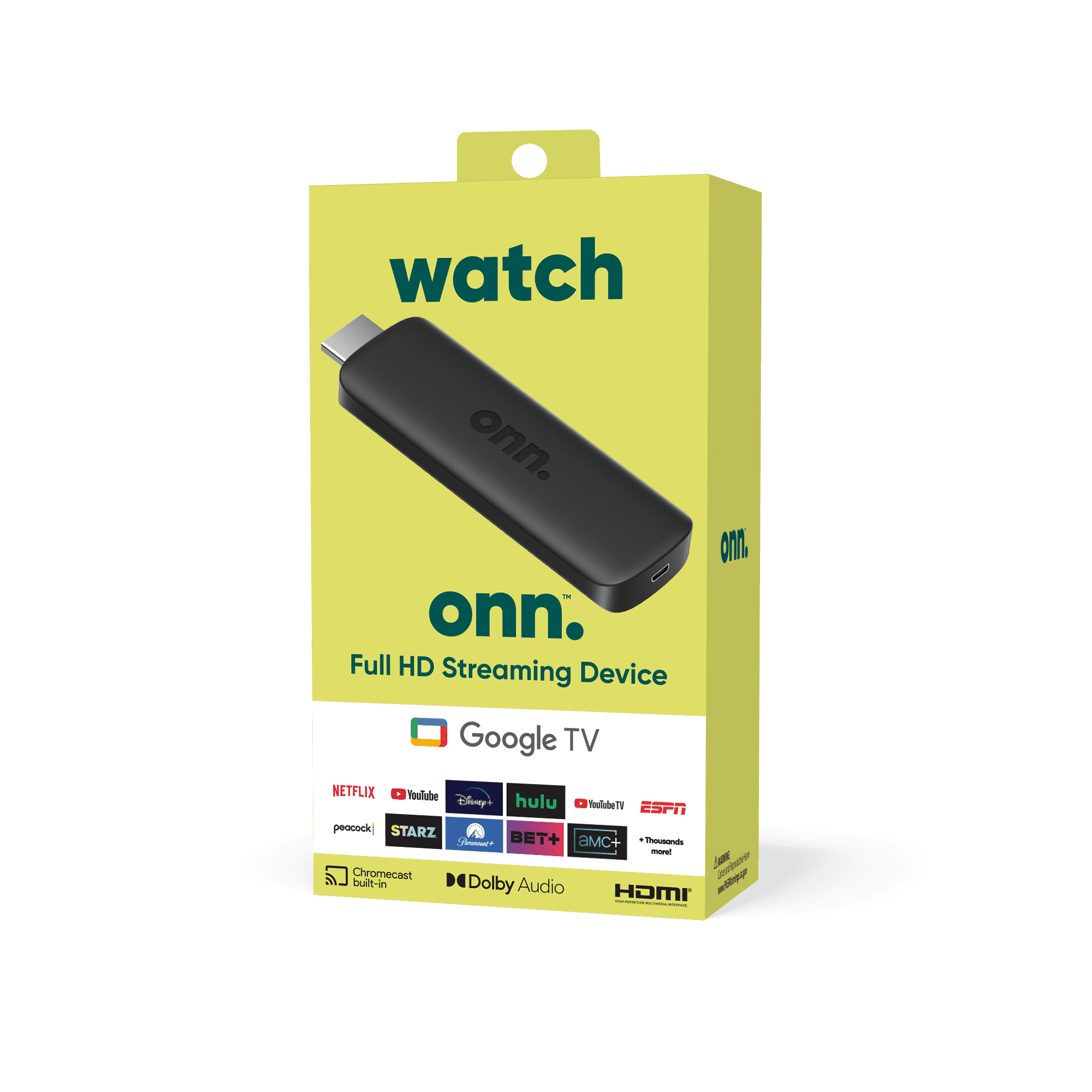 onn. Google TV Full HD Streaming Device (New, 2023) - Walmart.com