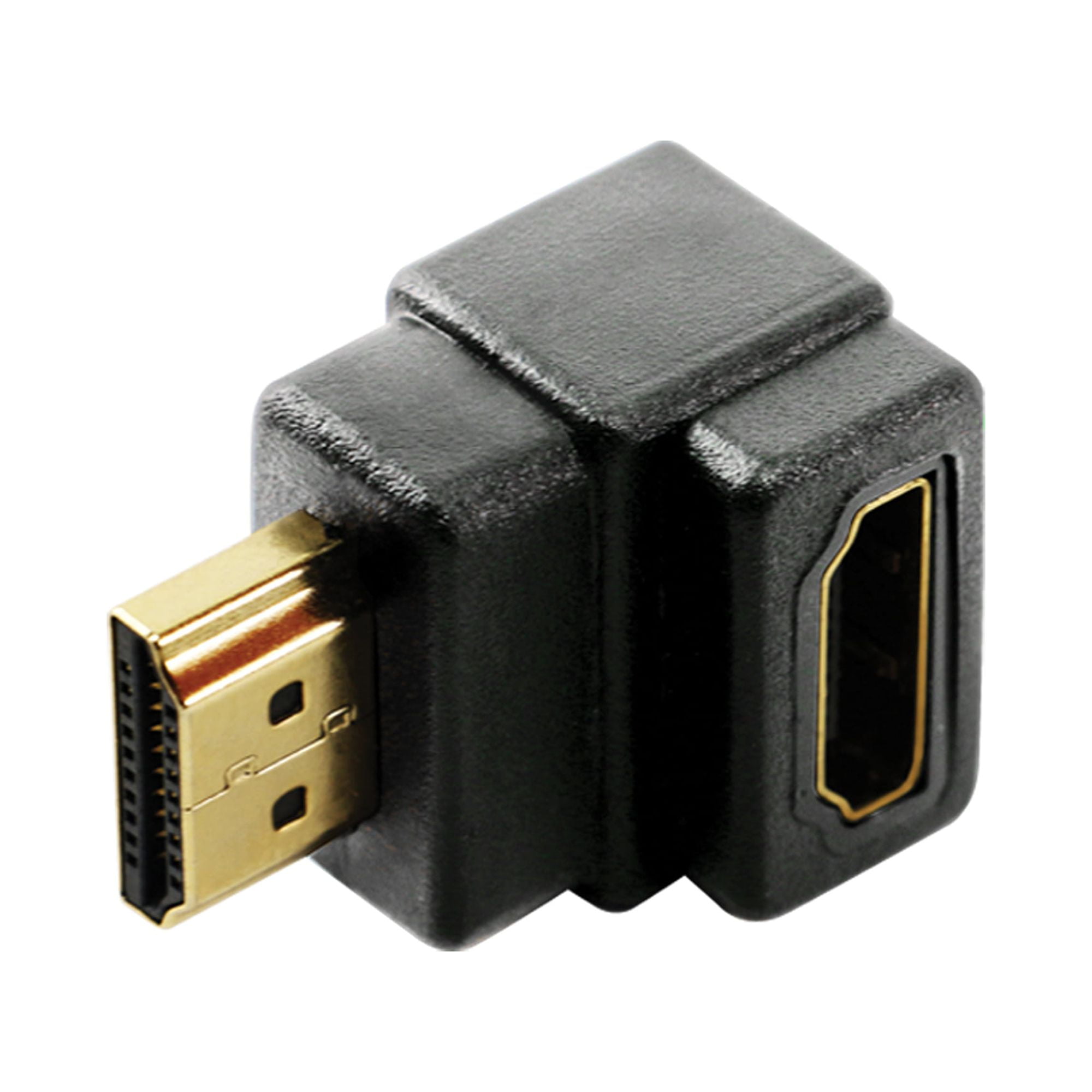 onn. HDMI 90-Degree Adapter, Great for behind TV Locations, Black - Walmart.com