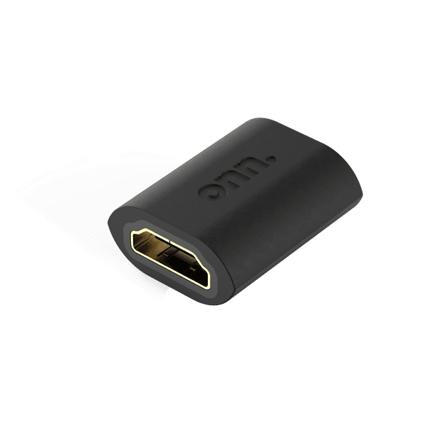 onn. HDMI a to HDMI a F/F Coupler Female To Female Adapter, Black ...