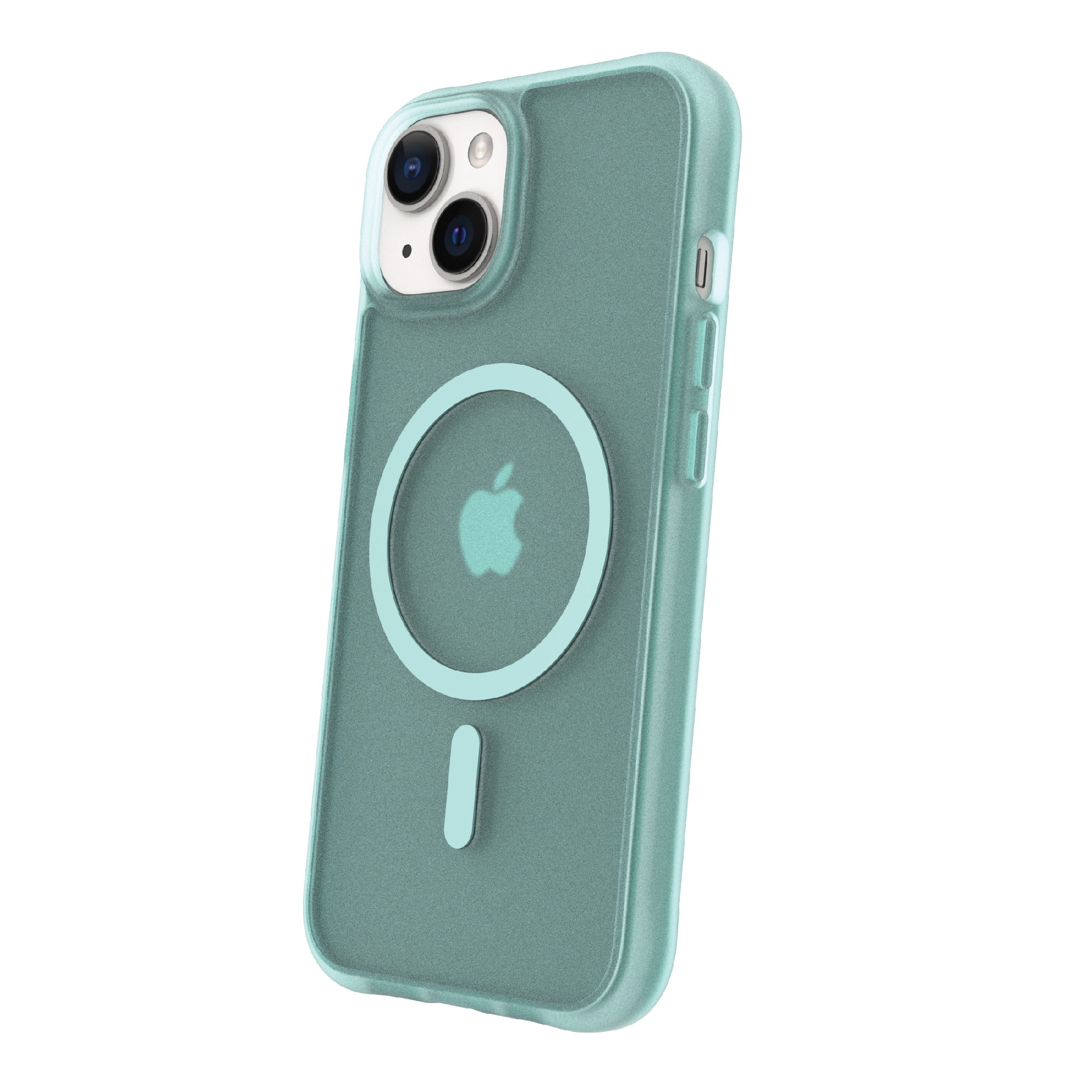 onn. MagSafe Compatible Phone Case for iPhone 14 Plus - Frosted Teal ...