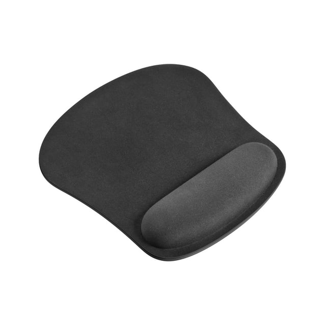 onn. Memory Foam Mouse Pad with Non-Slip Rubber Backing, Black ...