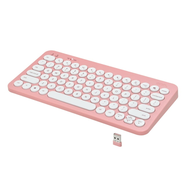 onn. Mini Compact Wireless Office Keyboard, Nano Receiver, Windows ...