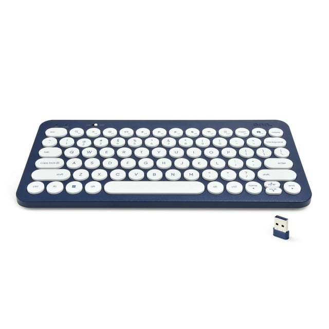 onn. Mini Compact Wireless Office Keyboard, USB Nano Receiver, Windows ...