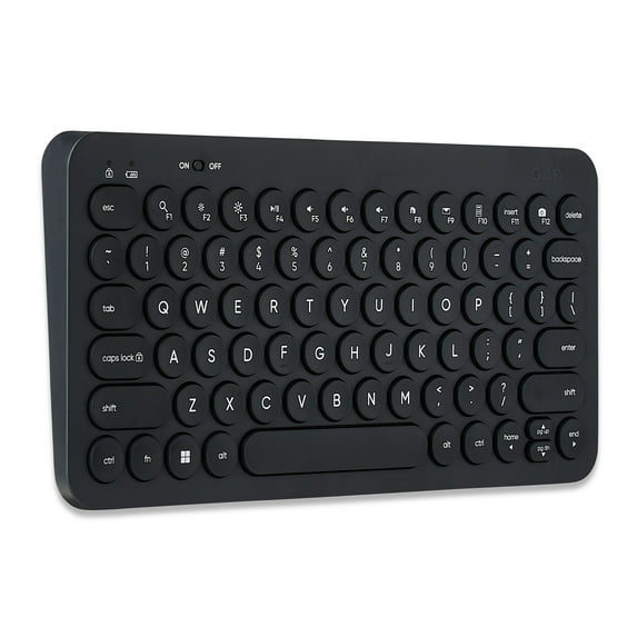 Onn+ Mini Compact Wireless Keyboard, 78 Keys, USB Receiver, Noise ...