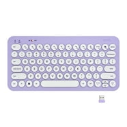 Anself Slim Low Profile Mini Wired USB Keyboard, 78 Keys, Waterproof ...