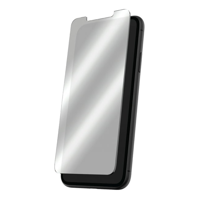 onn. Mirror Glass Screen Protector for iPhone 11 / iPhone XR - Mirror ...