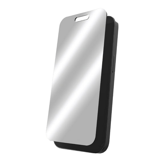 onn. Mirror Glass Screen Protector for iPhone 16 Pro - Mirror Finish ...