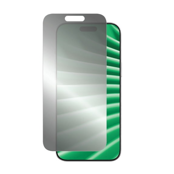 onn Mirror Glass Screen Protector with Easy Application Tray for iPhone ...