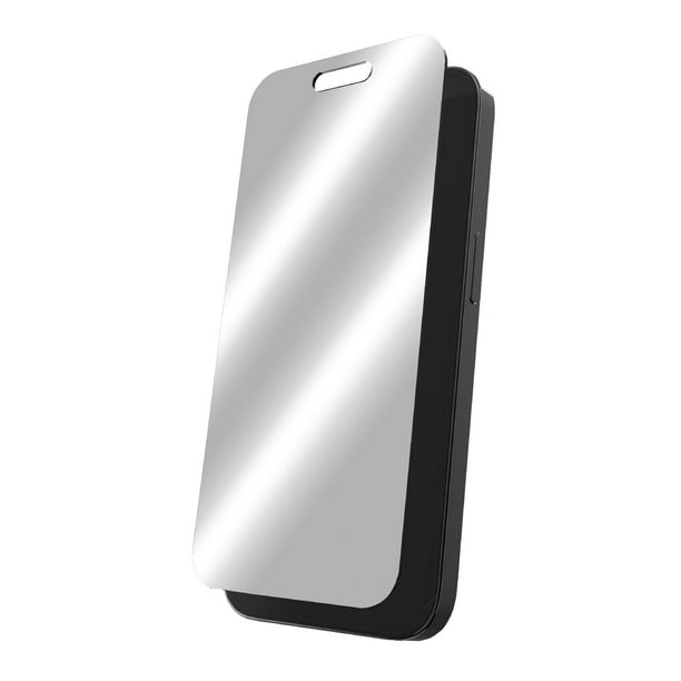 onn. Mirror Glass Screen Protector for iPhone 16 Pro - Mirror Finish ...