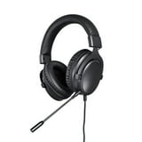 Onn+ D Wired Over-Ear Gaming Headset with Built-in Mic, 6 ft Cable ...