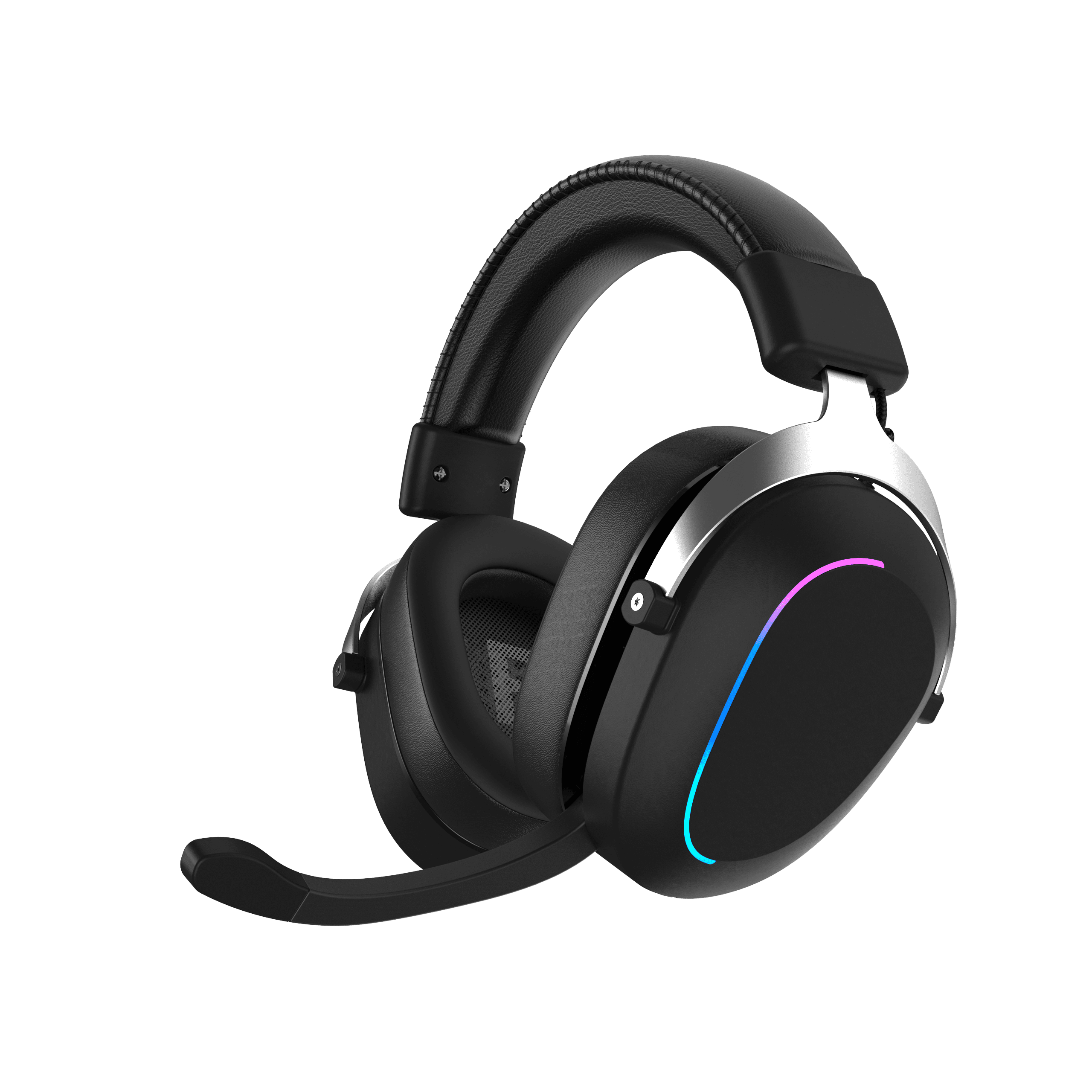 Free Shipping! Onn+ Wireless Gaming Headset Black Bluetooth 2.4GHz RGB ...