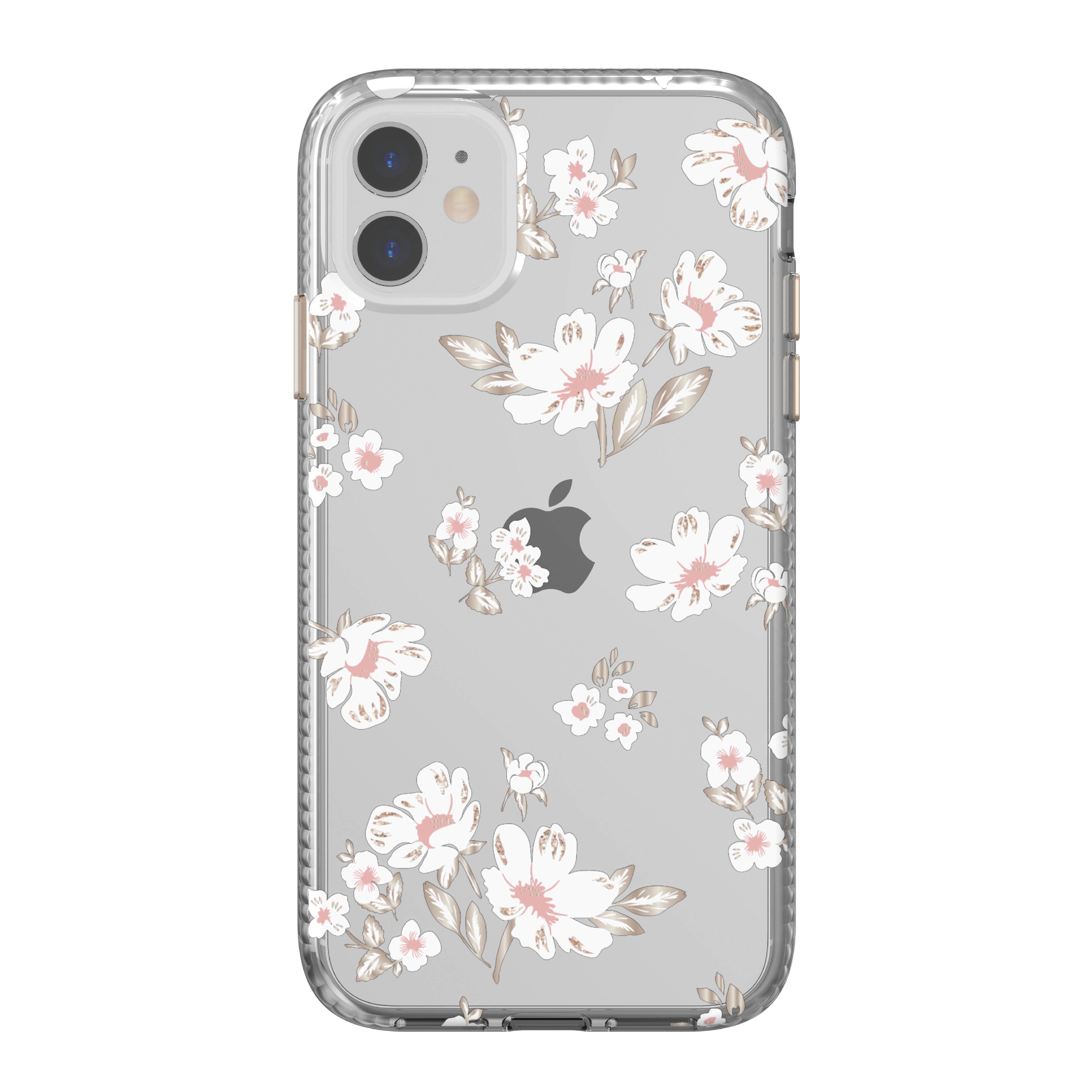 onn. Phone Case for iPhone 11 / iPhone XR - White Magnolia Floral ...