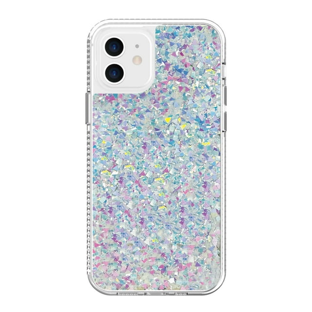 onn. Phone Case for iPhone 12 / iPhone 12 Pro - Iridescent Glitter ...