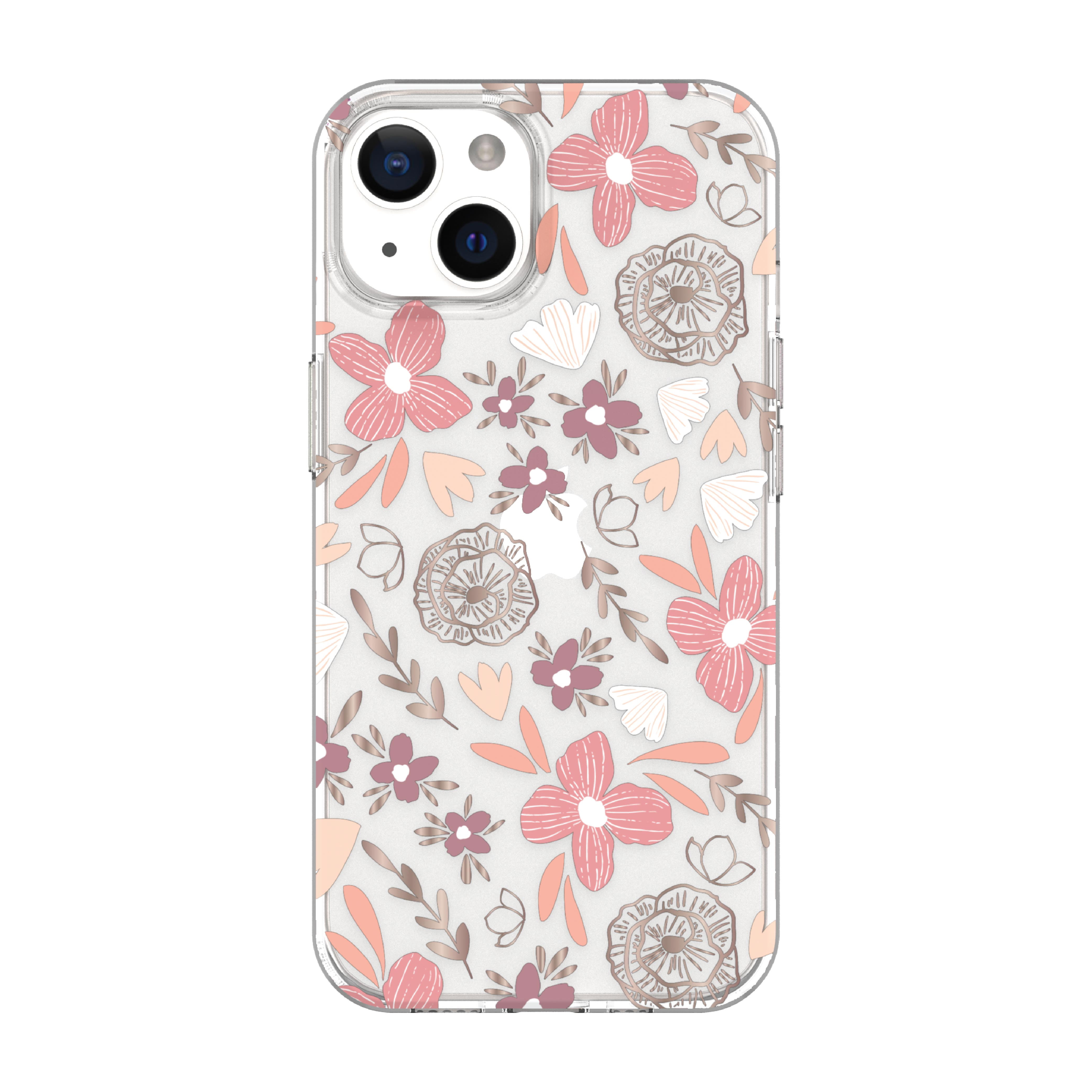 onn. Phone Case for iPhone 14 / iPhone 13 - Tropical Pink Floral ...