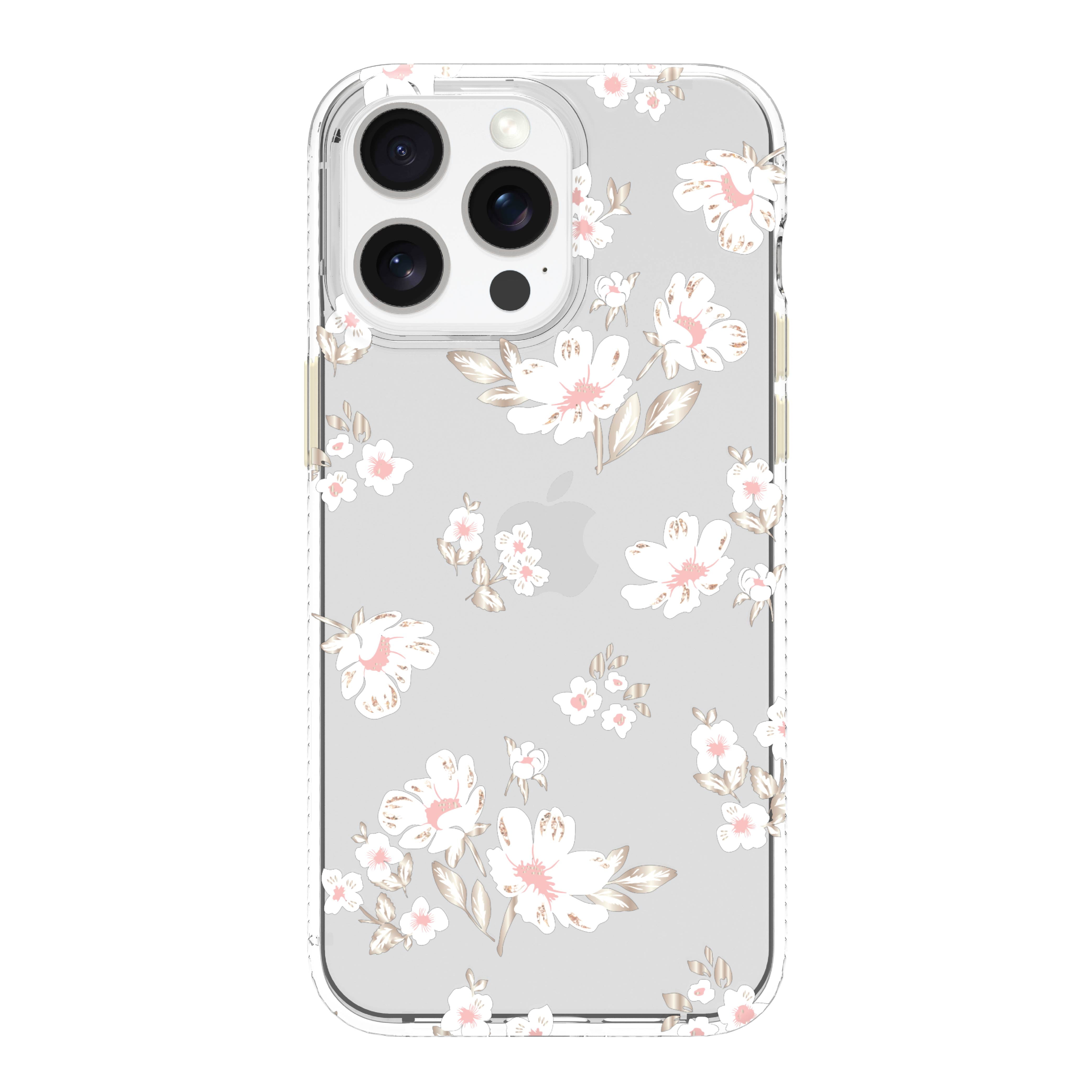 onn. Phone Case for iPhone 15 Pro – White Magnolia Floral - Walmart.com