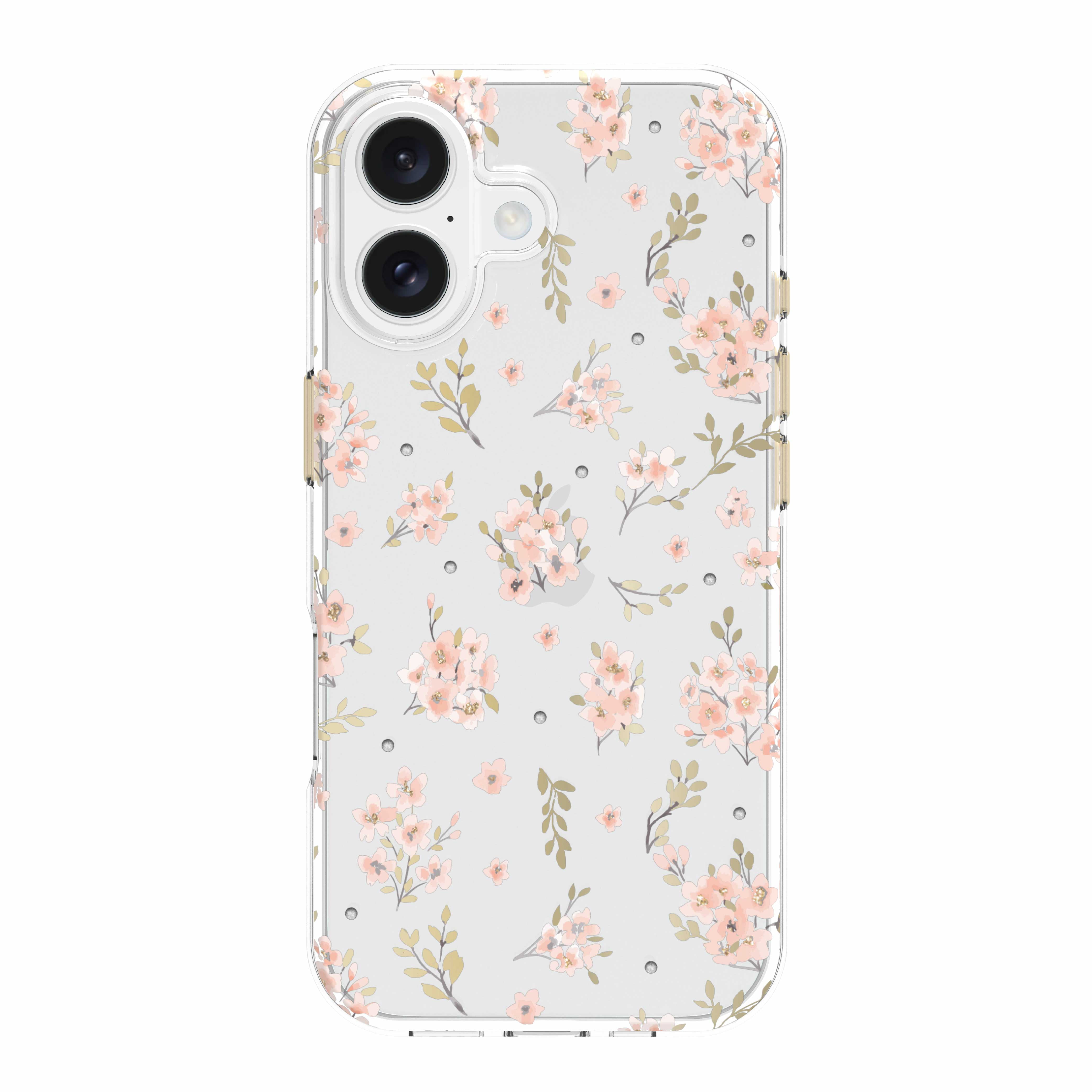 onn Pink Floral with Gems Phone Case for iPhone 17 - Walmart.com