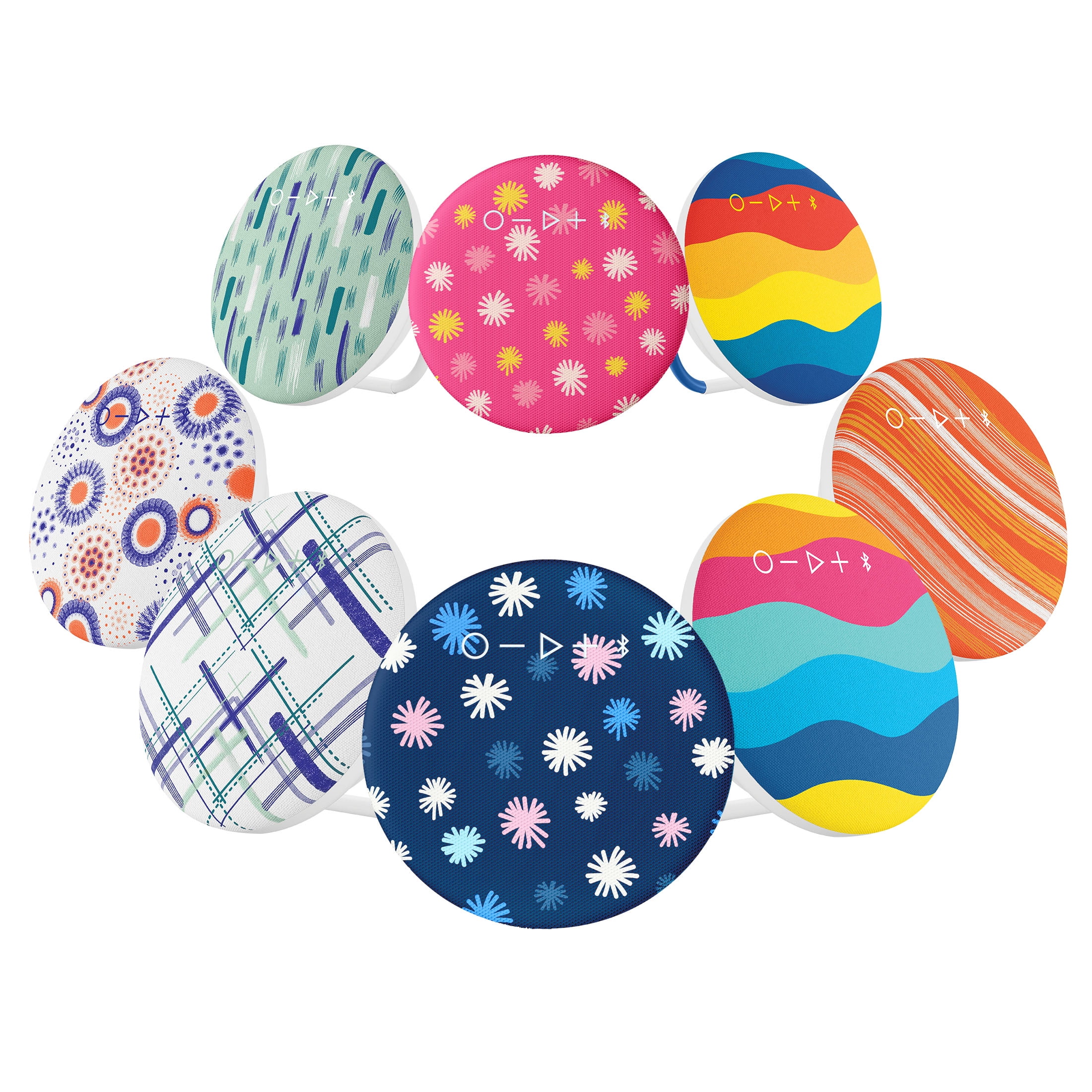 onn. Portable Bluetooth Speaker | IPX4 Water Resistant | Round Wireless ...