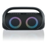 onn. Portable FM Boombox with LED Lighting - Walmart.com