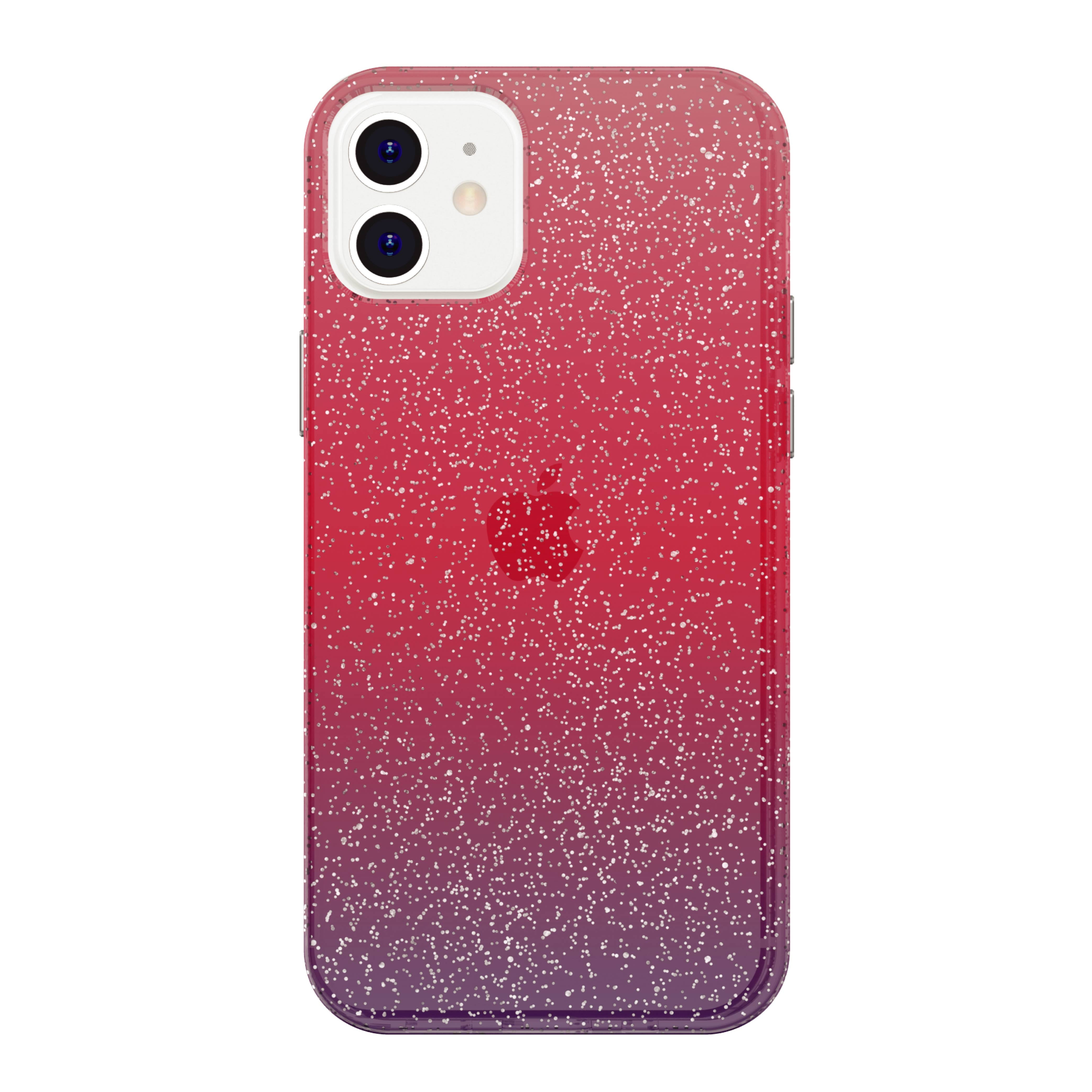 onn. Purple and Pink Glitter Ombre Phone Case for iPhone 12 / iPhone 12 ...