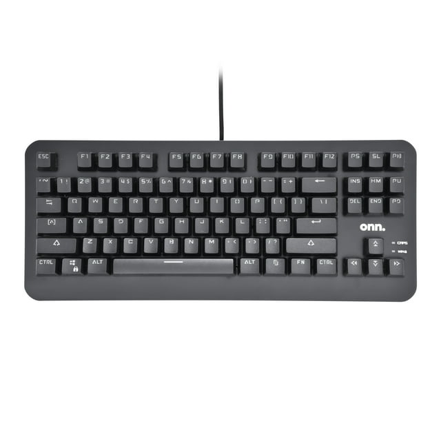 onn. RGB Mechanical Gaming Keyboard with Compact Tenkeyless Design ...