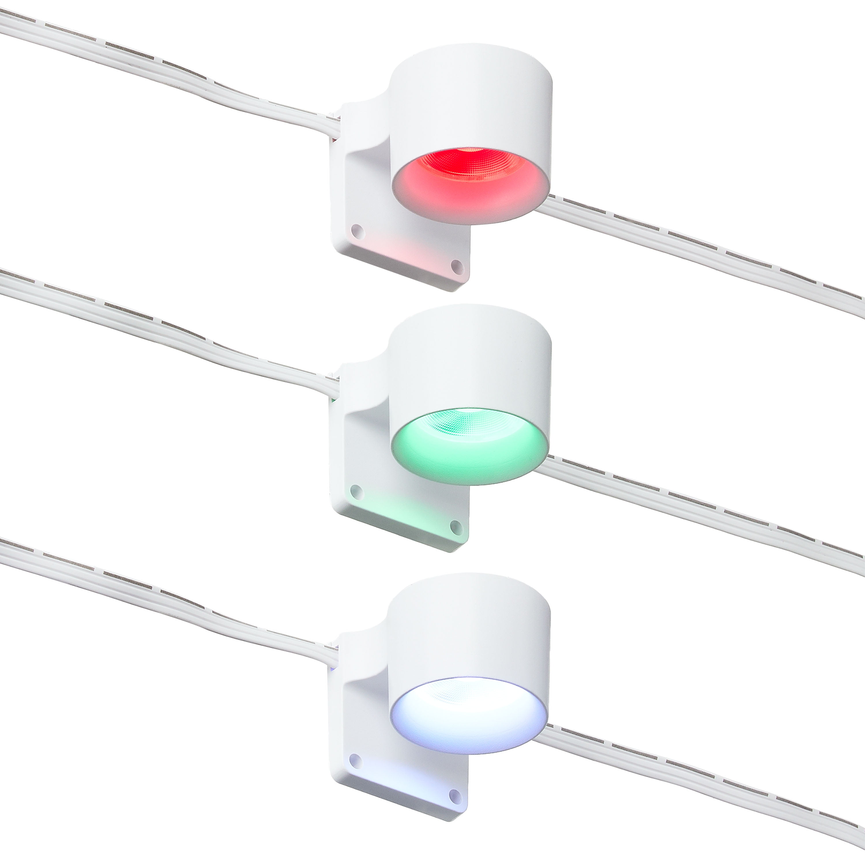 Onn+ RGBIC LED String Downlights with Remote Control, 9.8' 12 RGBIC ...