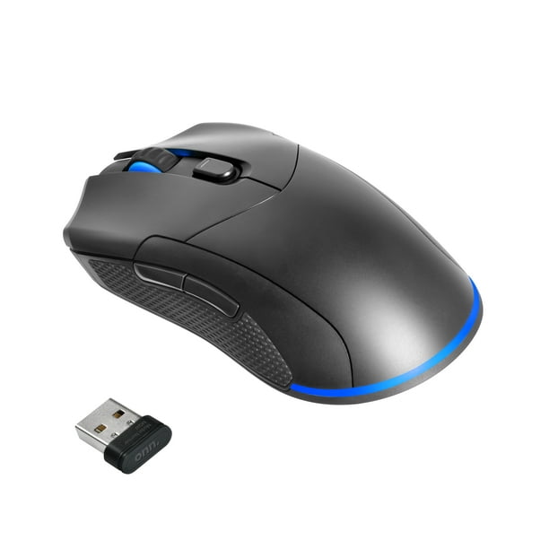 onn. Rechargeable Wireless Gaming Mouse with LED Lighting, 8 ...