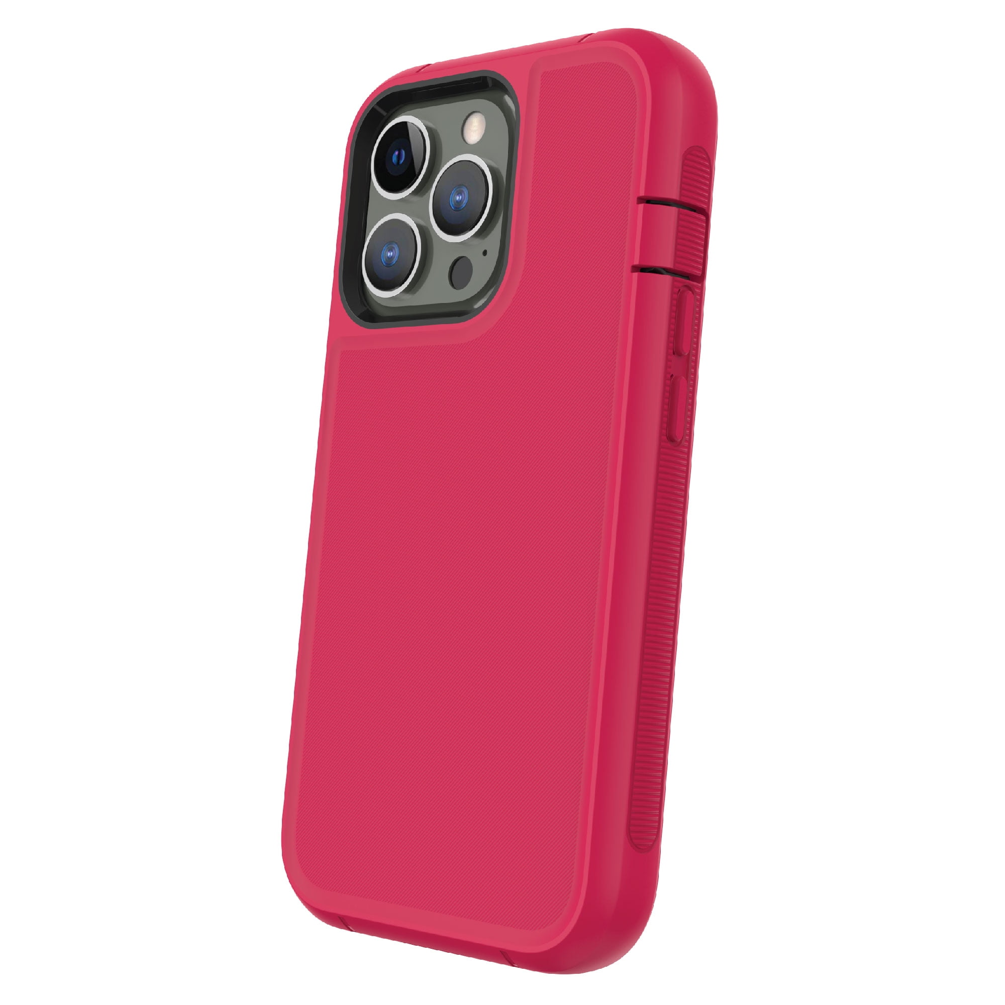 onn. Rugged Phone Case with Holster for iPhone 13 Pro - Red - Walmart.com