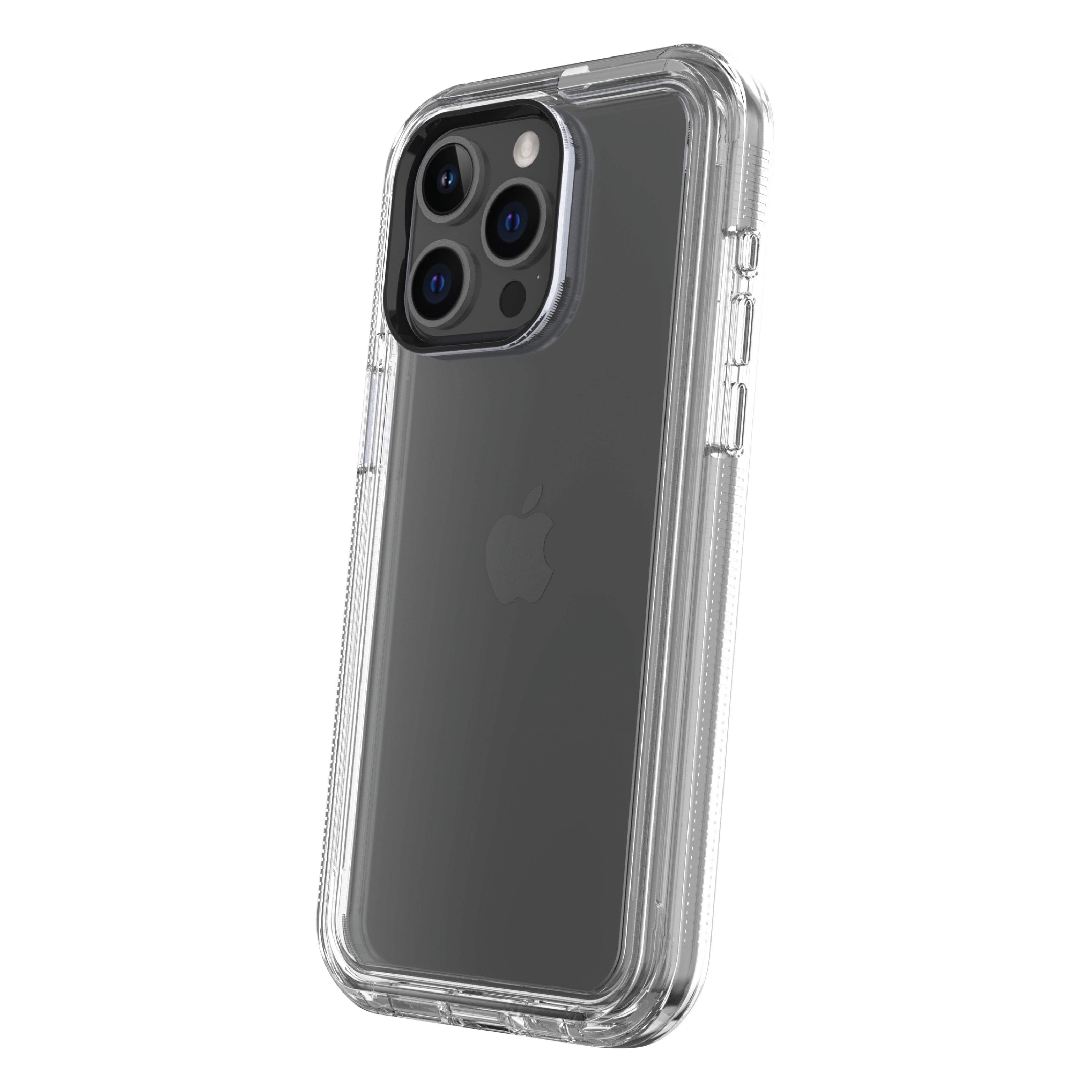 onn. Rugged Phone Case with Holster for iPhone 15 Pro - Clear - Walmart.com