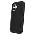 Onn+ Rugged Phone Case for iPhone 16 - Black, 21ft Drop Protection, 3 ...