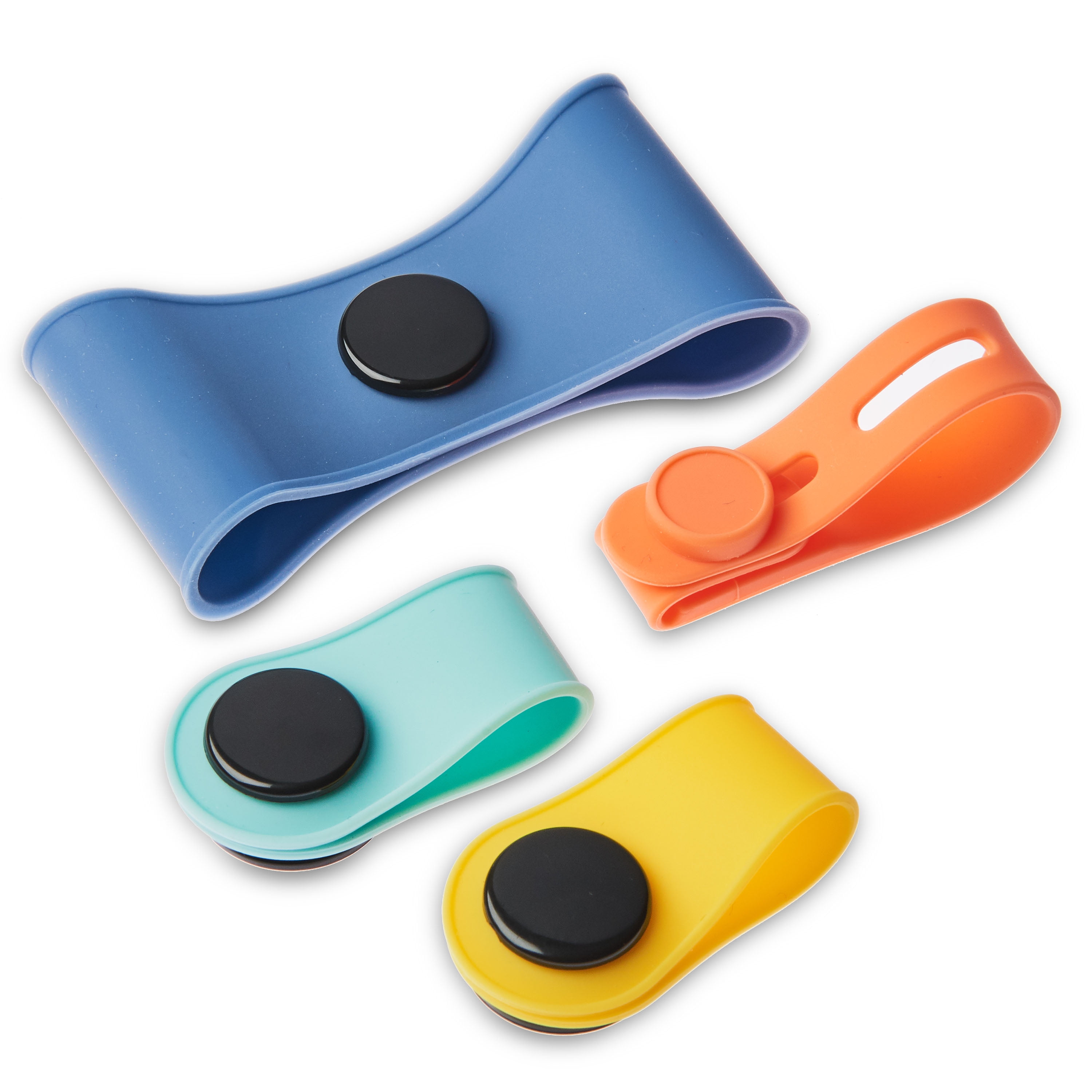 Brandclub - onn. Silicone Cable Wraps Reusable Silicone Cable Tie, Desk ...