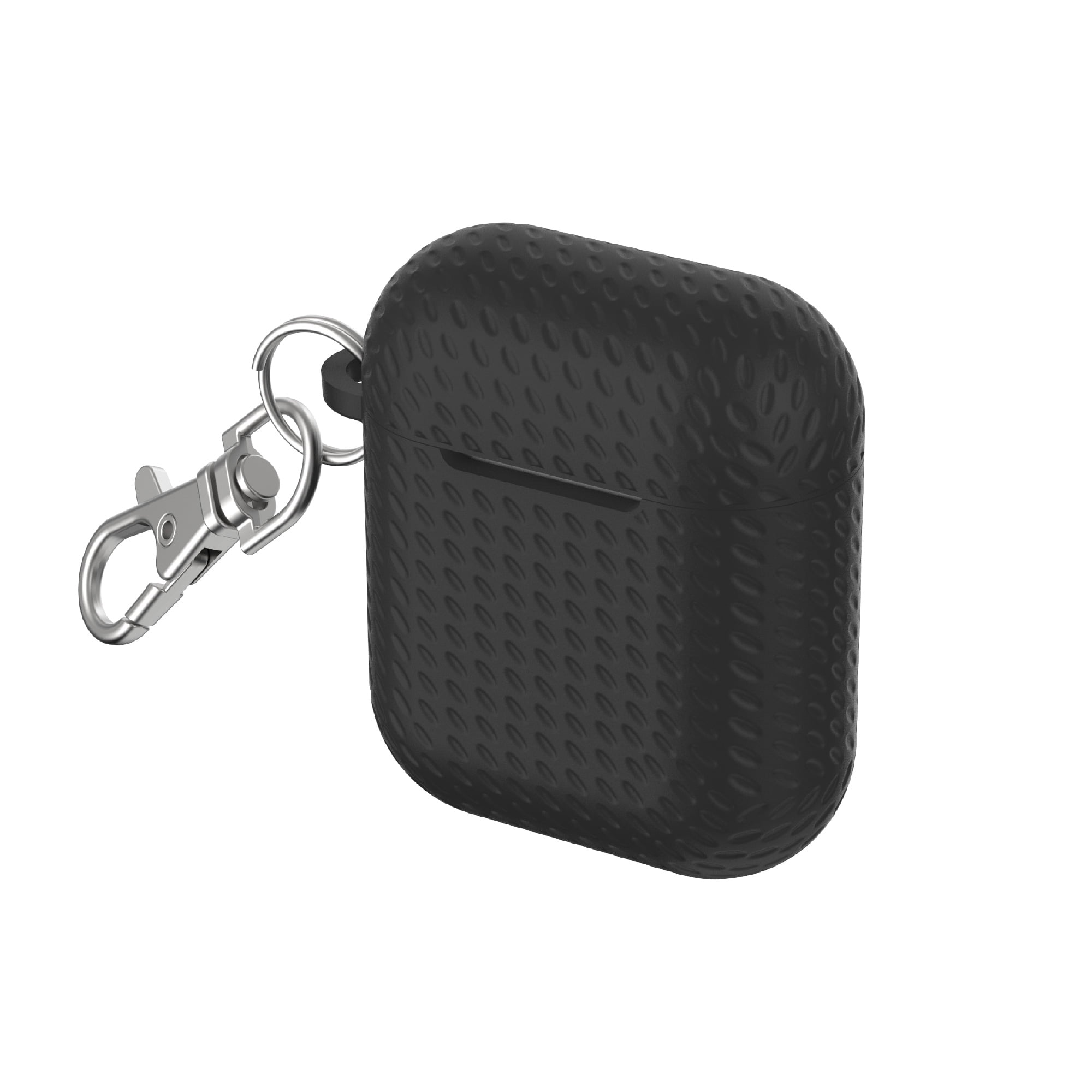 onn. Silicone Charging Case Cover with Keychain Clip for Apple AirPods ...