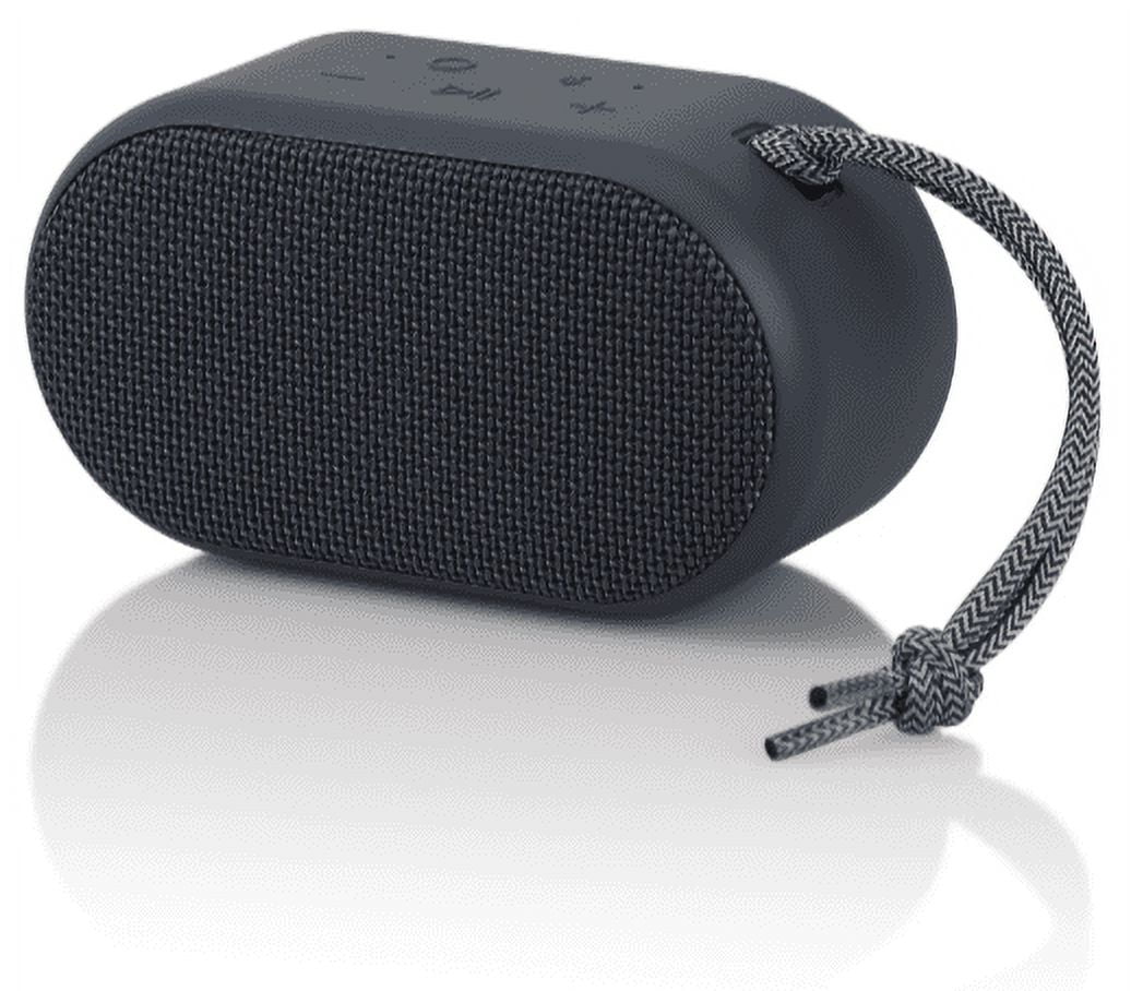 onn. Small Rugged Bluetooth Speaker with Wireless Technology - Grey ...