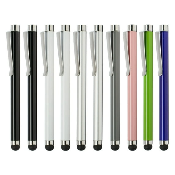 Onn+ Stylus Set 10 Pack Assorted Colors Compatible with Smartphones ...