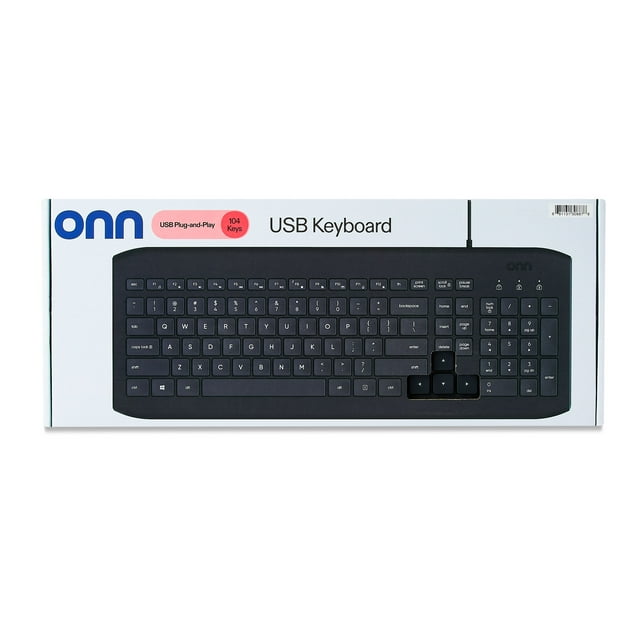 onn USB Wired Keyboard, Gray - Walmart.com