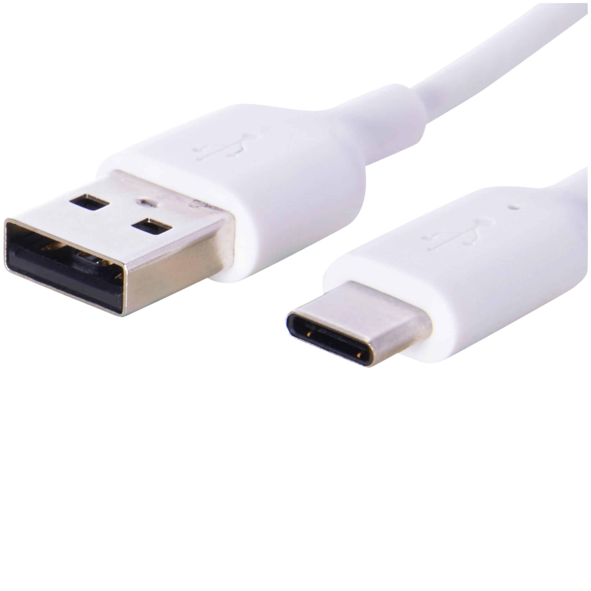 onn. USB Type-C to USB Type-A Cable, 3 Feet, White - Walmart.com