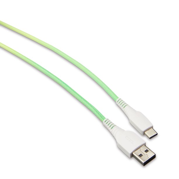 onn. USB to USB-C Rainbow Charging Cable, Yellow, 6' - Walmart Business ...