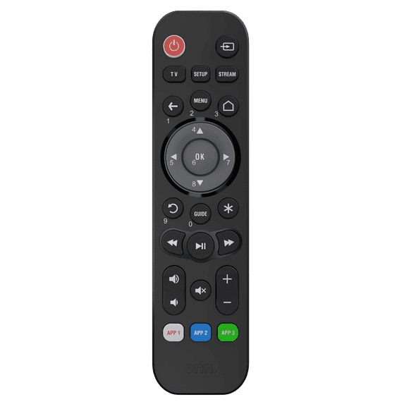 Onn+ Universal 3-Device Remote Black Compatible for TV Streaming ...