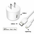 onn. Wall Charging Kit with Lightning to USB Cable, White - Walmart.com