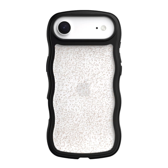 onn Wavy Grip Phone Case for iPhone Air - Black/Gold Glitter - Walmart.com