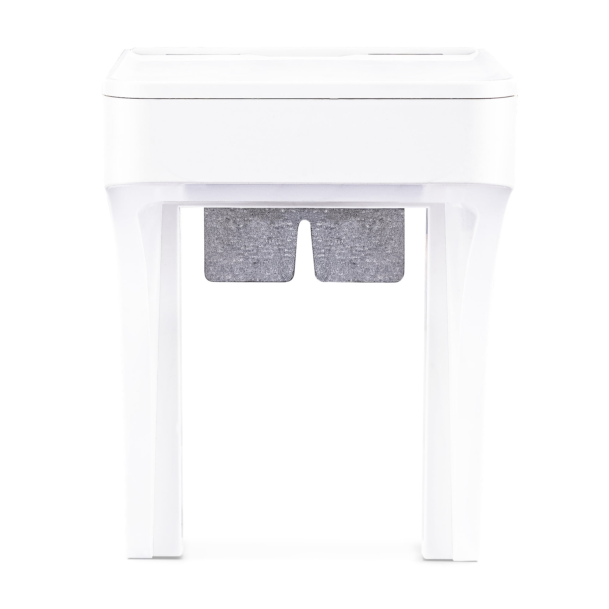onn. White Outlet Shelf with Power Cord Storage Compartment - Walmart.com
