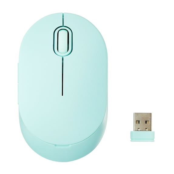 Onn+ Wireless 5-Button Mouse with 1600 DPI, 2.4 GHz USB-A Dongle, Teal ...