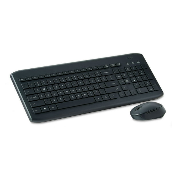 Onn Wireless Keyboard And Mouse Combo 104 Keys Optical Usb Nano Receiver Greystone Walmart