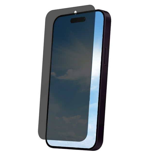 onn. iPhone 15 Privacy Corning Glass Screen Protector - Walmart.com