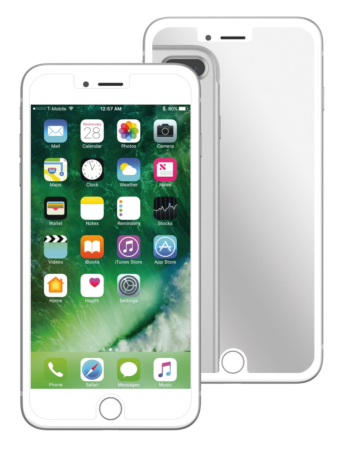 onn. iPhone 6 Plus, 6S Plus, 7 Plus & 8 Plus Screen Protector with ...