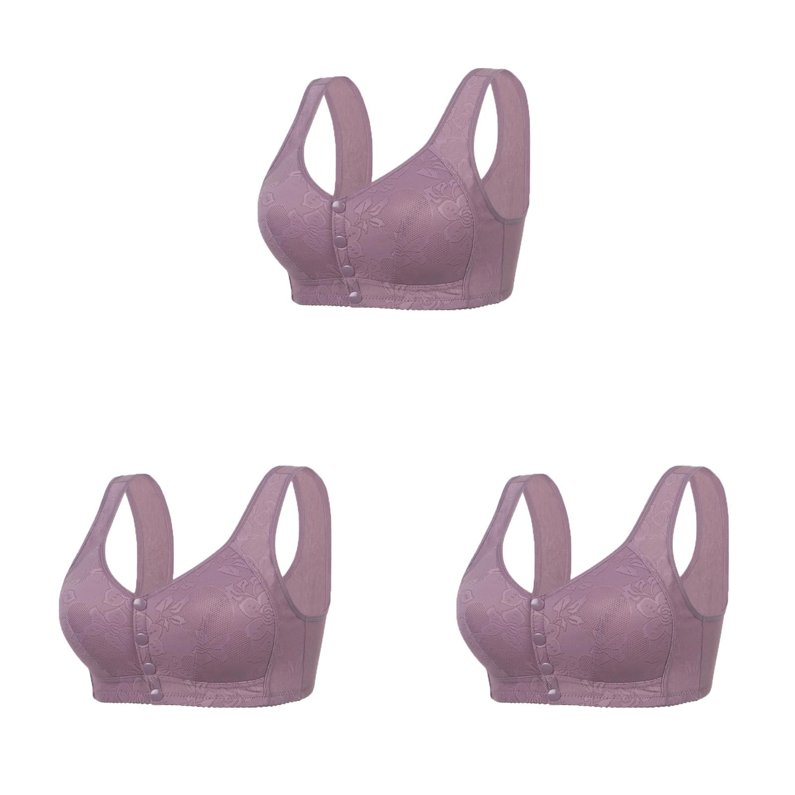 ont Bra Womens Button Shaping Cup Adjustable Women Bras Wireless Pack ...