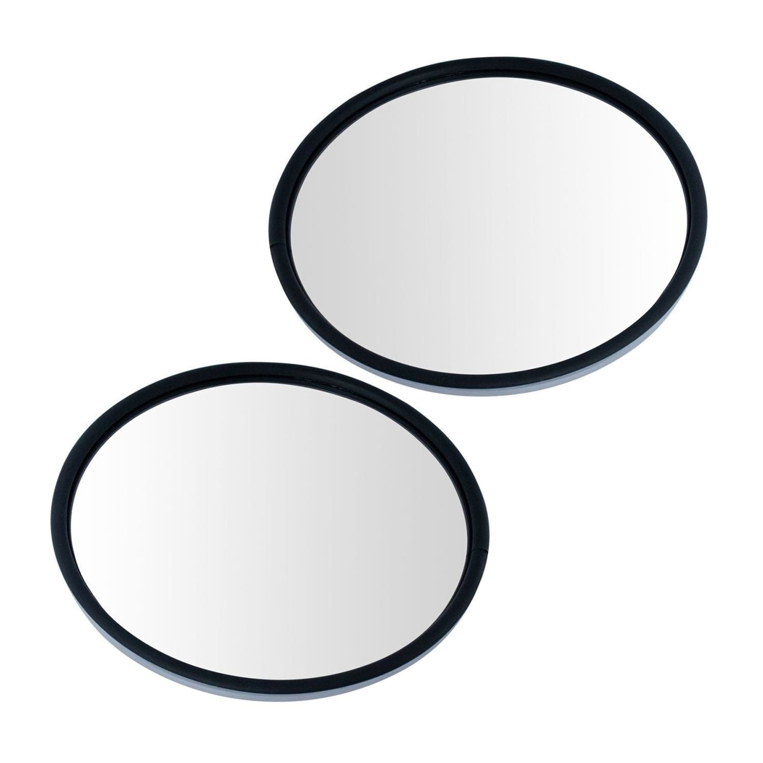 onthegobb 8.5" Round Convex Mirror Pair Set Stainless Steel Heated ...