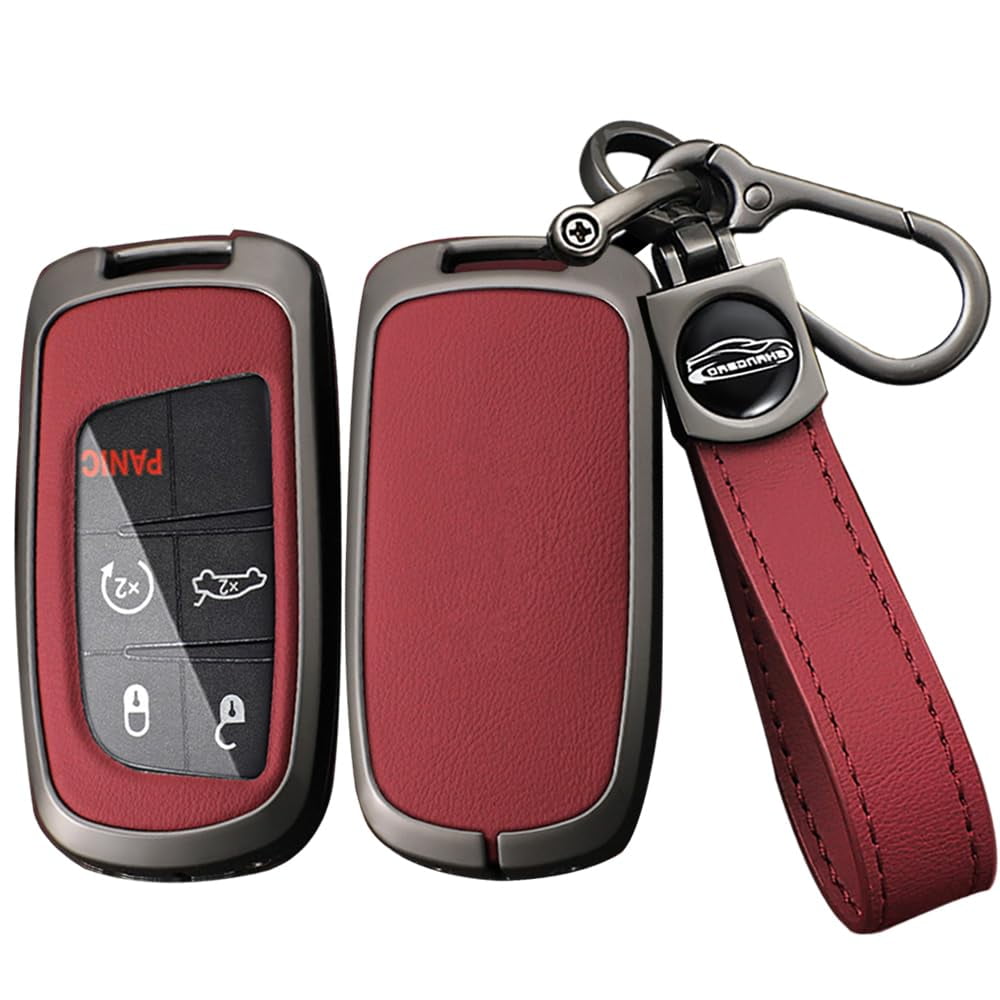 ontto Car Key Fob Cover Fit for Jeep Grand Cherokee Key Remote Metal ...