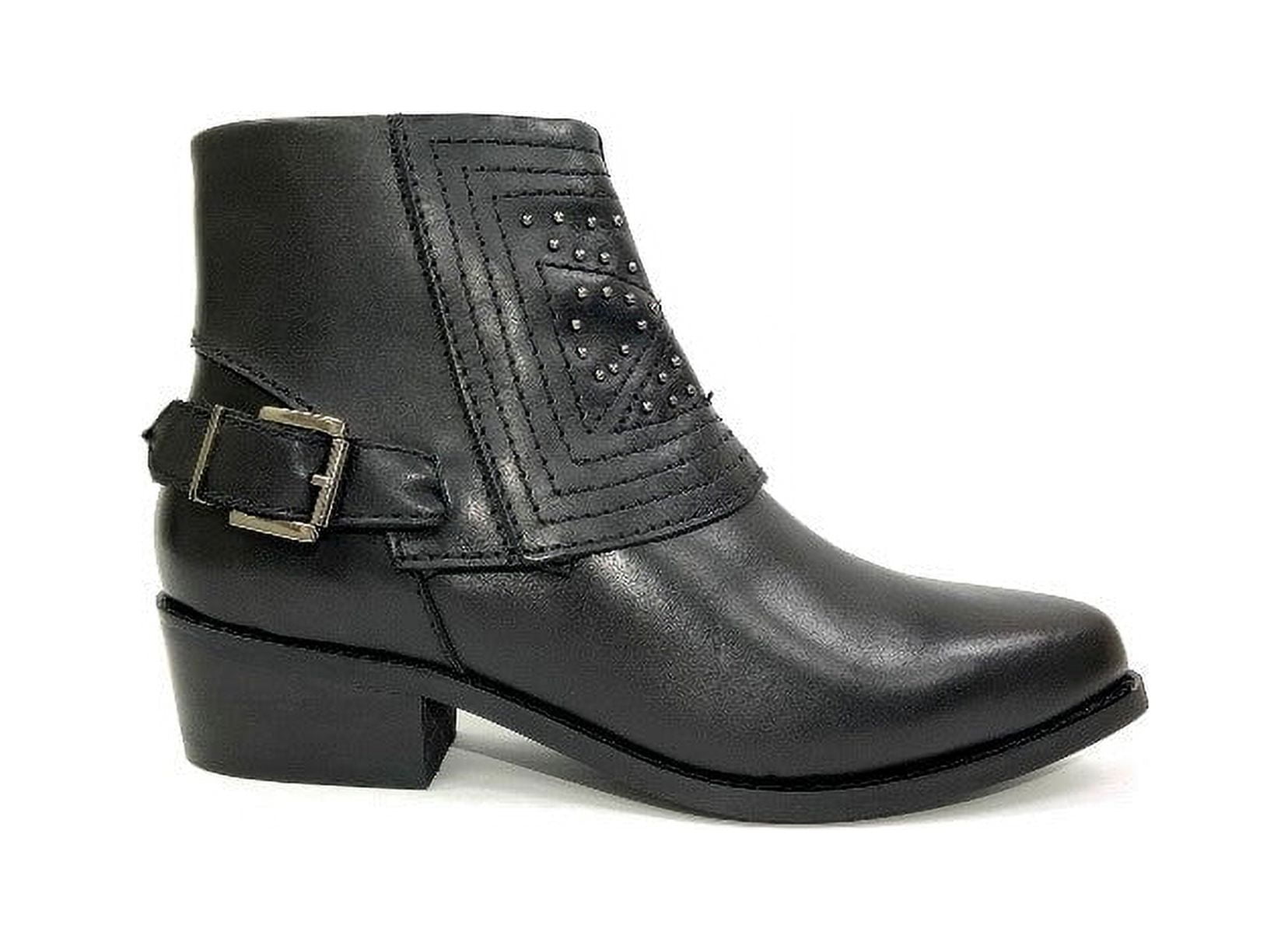 oobash Short Cowgirl Ankle Boot Fashion Western Studs - Walmart.com